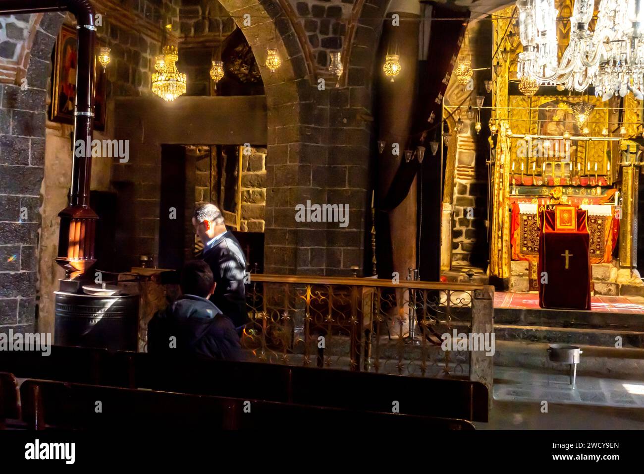 Syriac Orthodox Church of the Virgin Mary, Diyarbakır, Turkey. Syriac ...