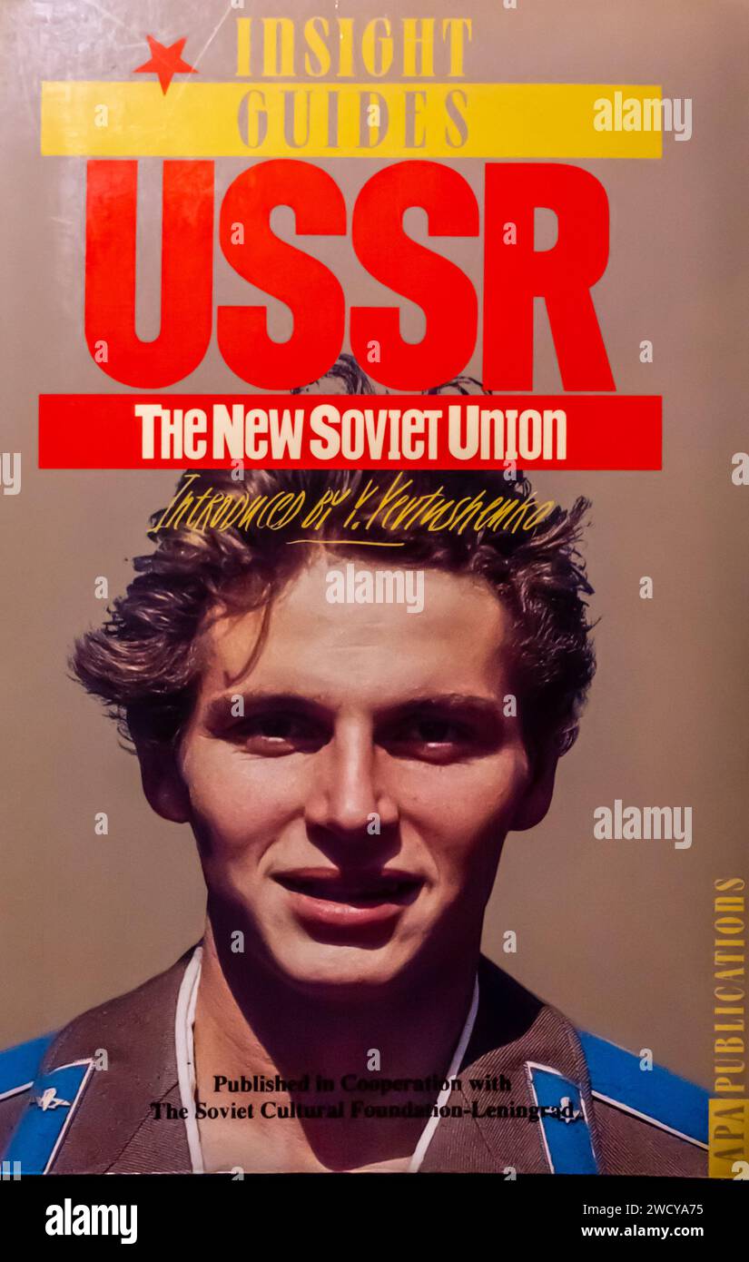 Insight guides : the USSR, The new Soviet union book cover Stock Photo ...