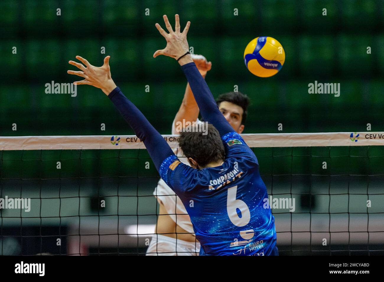 Monza, Italy. 17th Jan, 2024. during CEV Volleyball Cup Men 2024 match ...