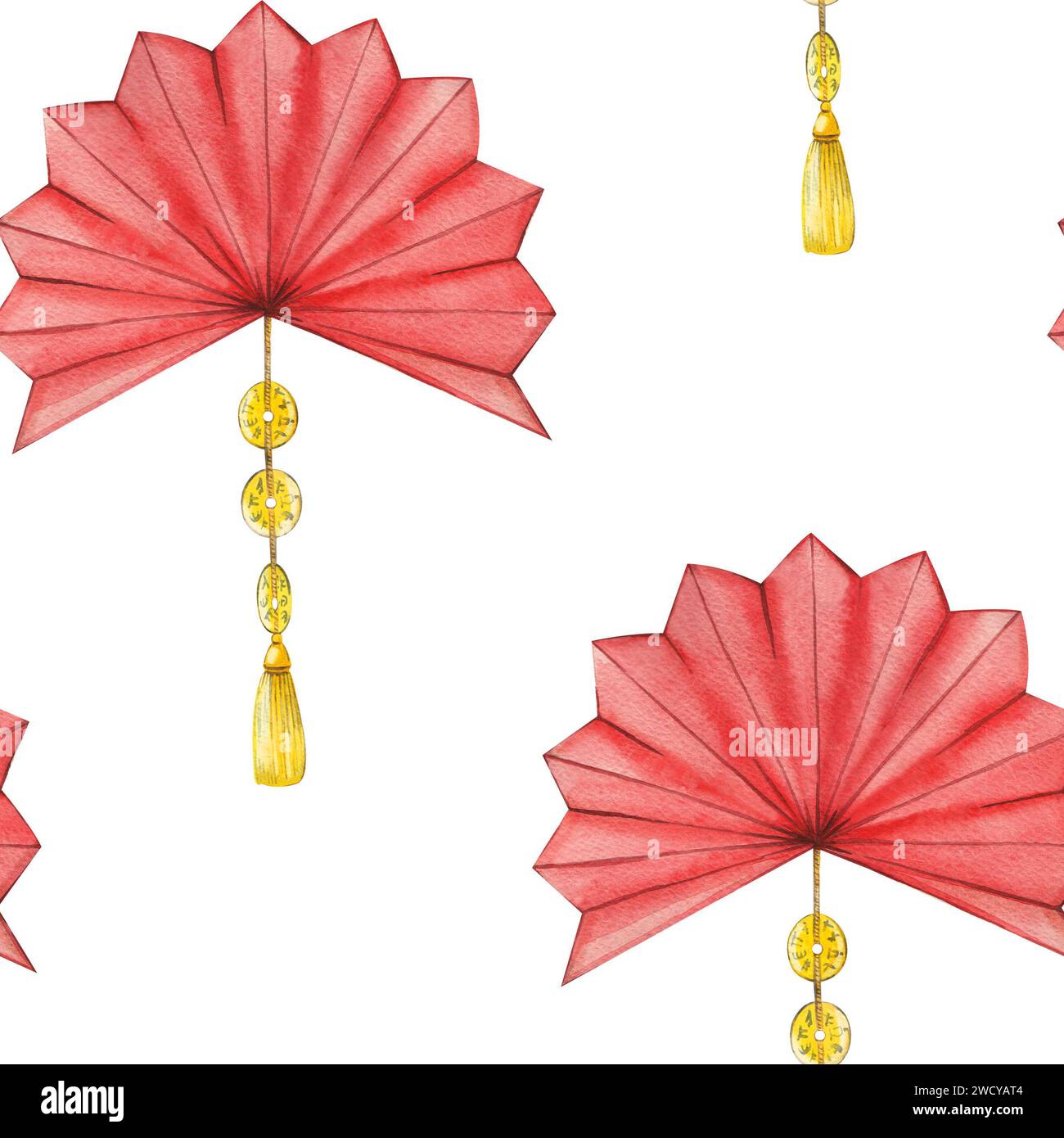 Japanese fabric pattern red Cut Out Stock Images & Pictures - Alamy