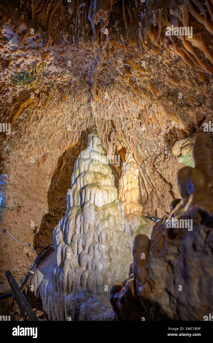 The Dripstones in the Devil's Cave Stock Photo - Alamy