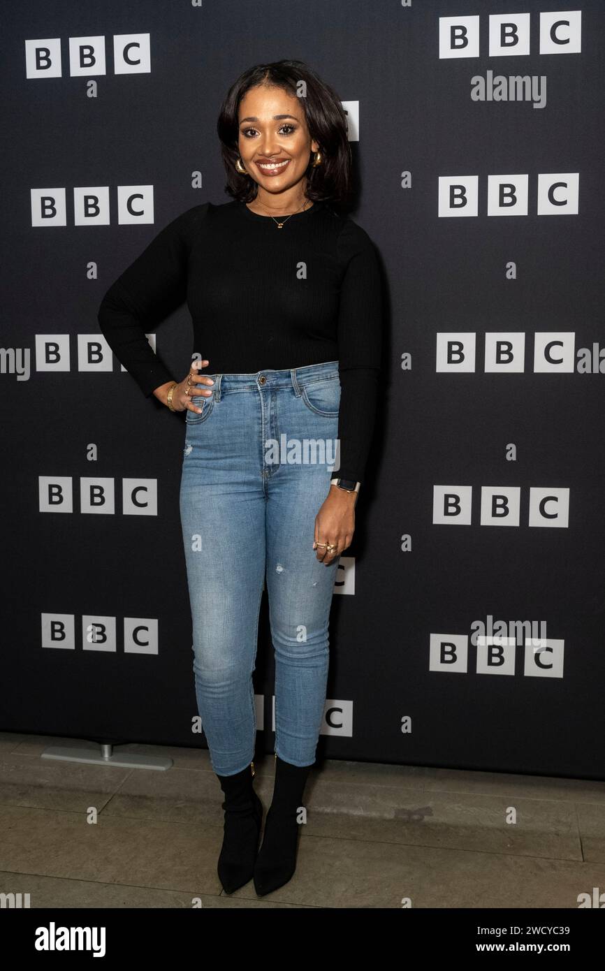London, UK. 17 January 2024. Tori Allen-Martin at a cast photocall at ...