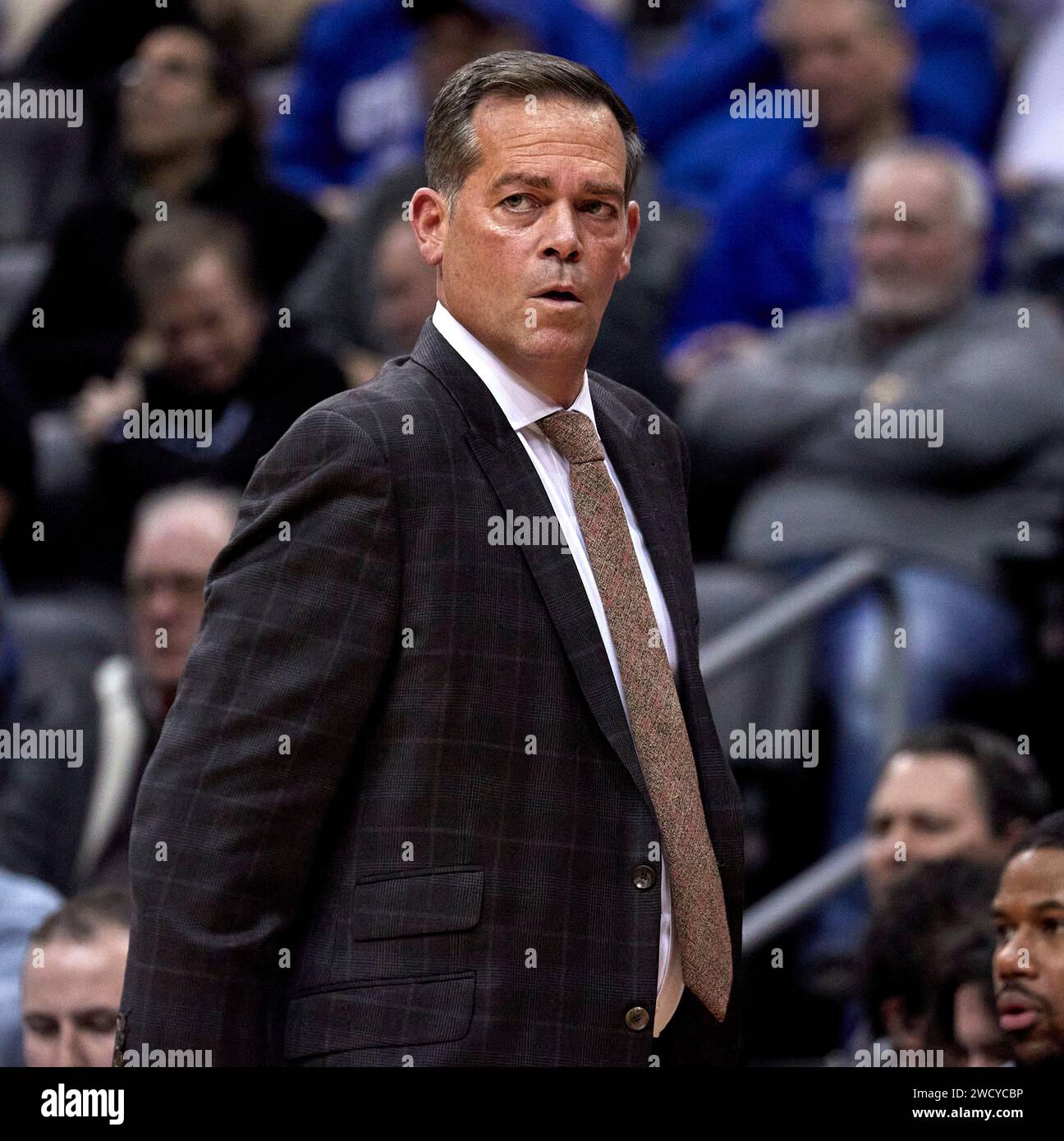 St. John's Red Storm assistant coach Steve Masiello in the first half ...