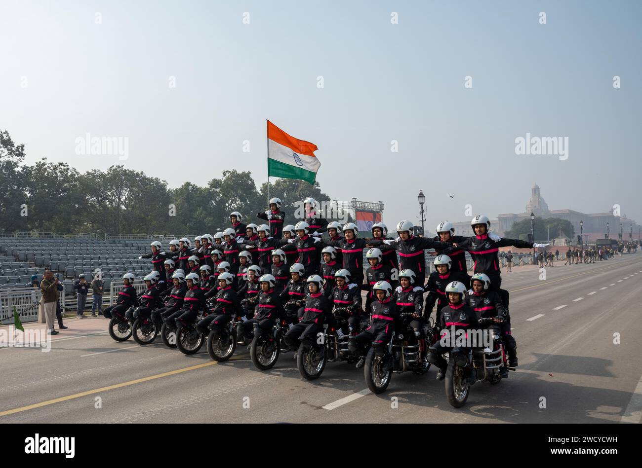 New Delhi, India. 17th Jan, 2024. The Central Reserve Police Force ...