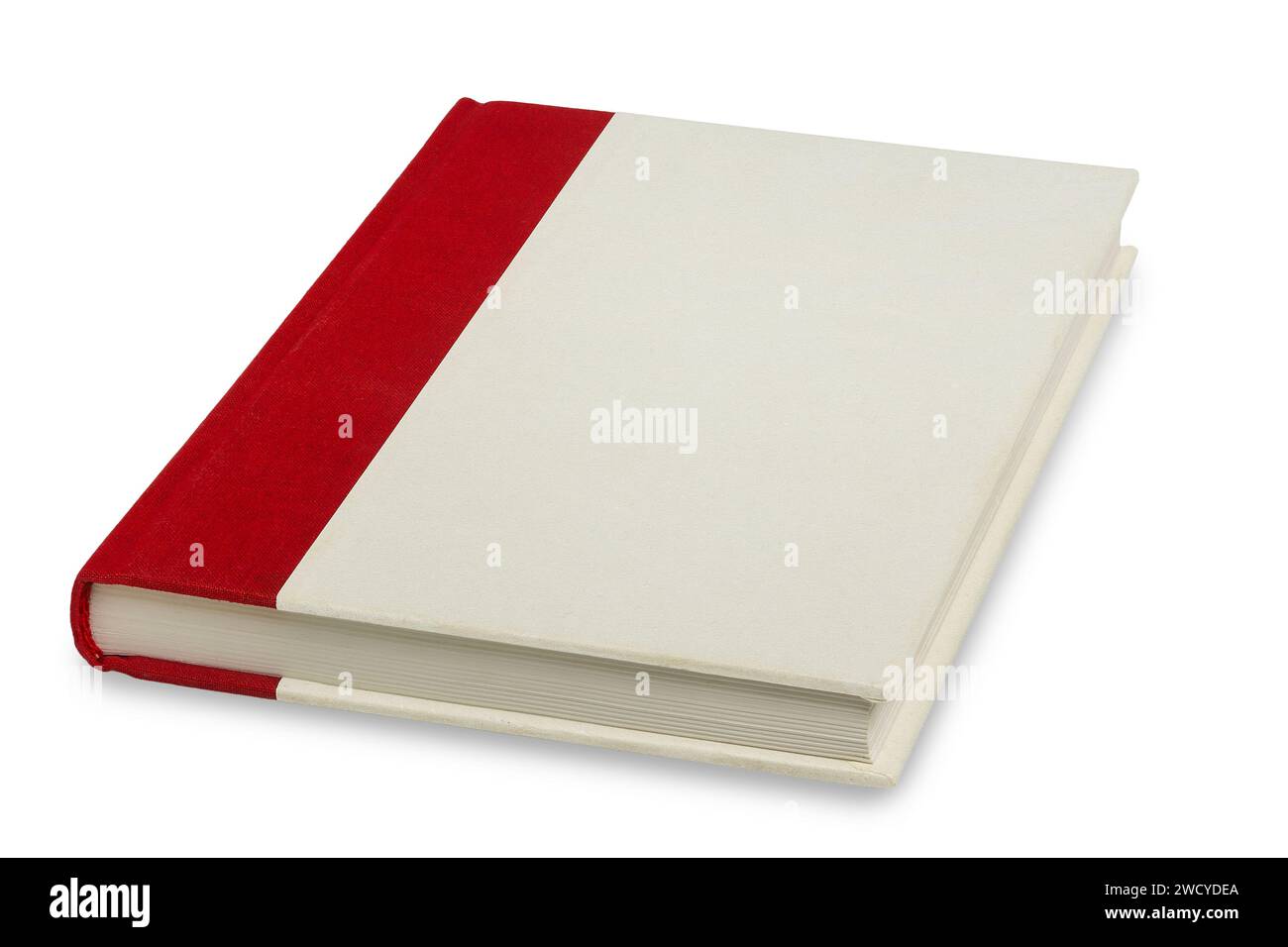 blank white book with hard cover isolated Stock Photo - Alamy