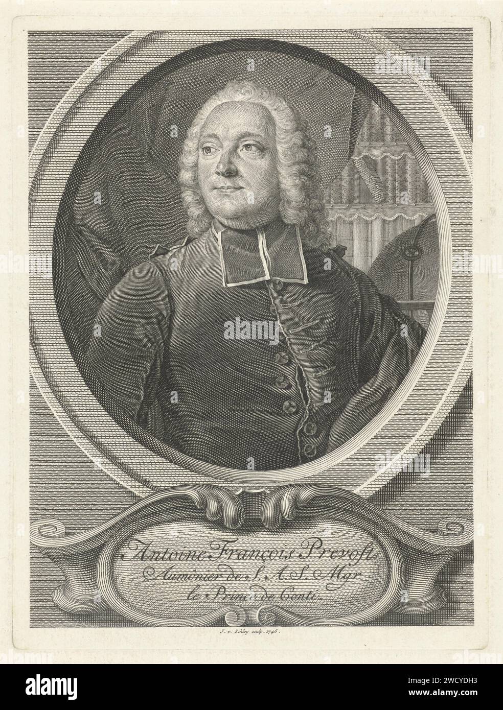 Portret Van Antoine Franis Prevost, Jacob Van the Skley, After Georg ...