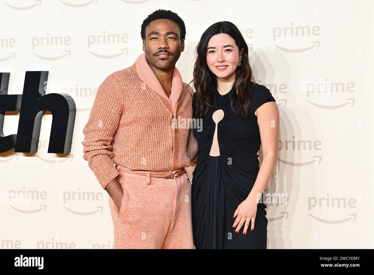 London, UK. 17 January 2024. Maya Erskine and Donald Glover attending ...