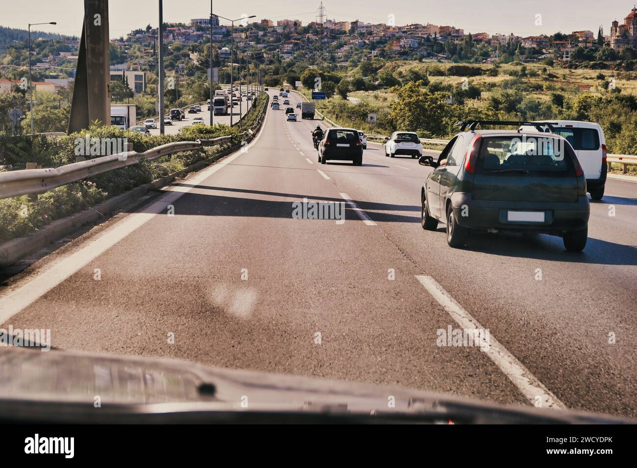 Urban driving pov hi-res stock photography and images - Alamy