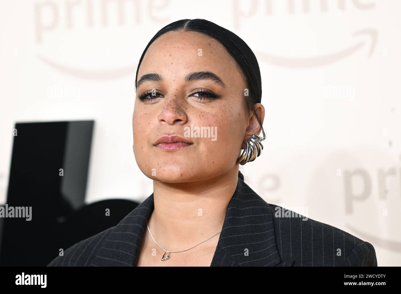 London, UK. 17 January 2024. Karena Evans attending the UK premiere of ...