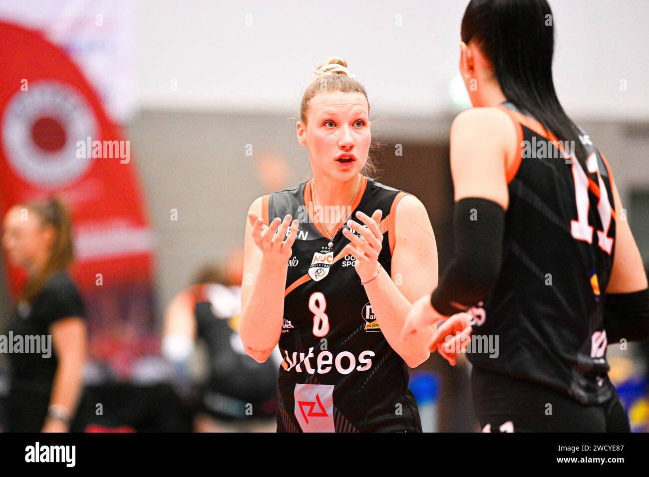 Dresden, Deutschland. 17th Jan, 2024. Meline Pierret (Viteos Neuchatel ...
