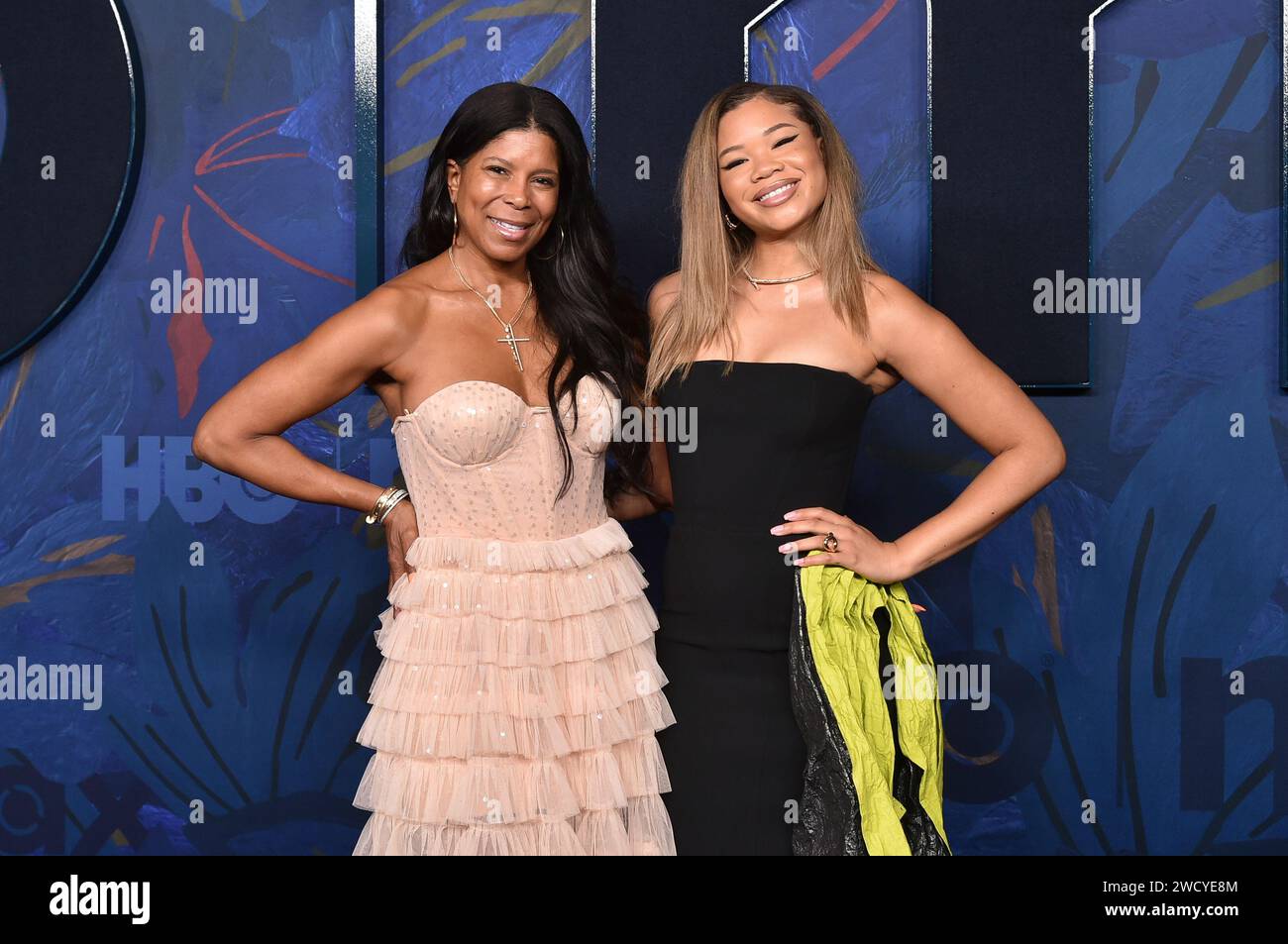 Robyn Simpson, left, and Storm Reid attend the HBO and Max reception ...