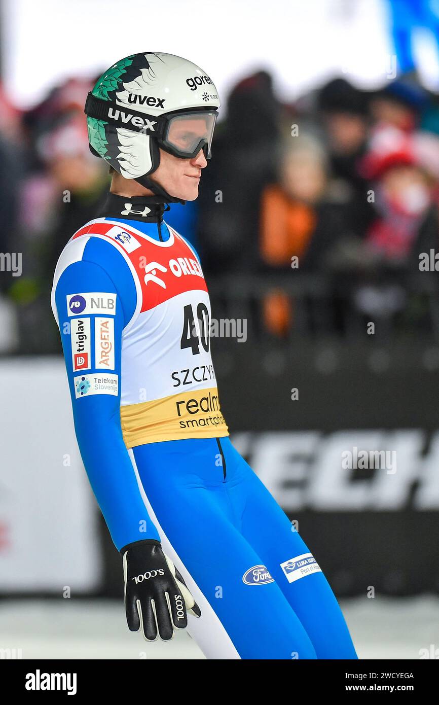 Szczyrk, Poland. 17th Jan, 2024. Peter Prevc during the Viessmann FIS ...