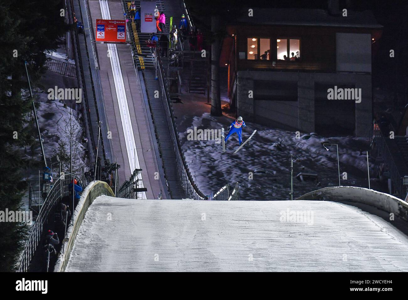 Szczyrk, Poland. 17th Jan, 2024. Piotr Zyla during the Viessmann FIS ...
