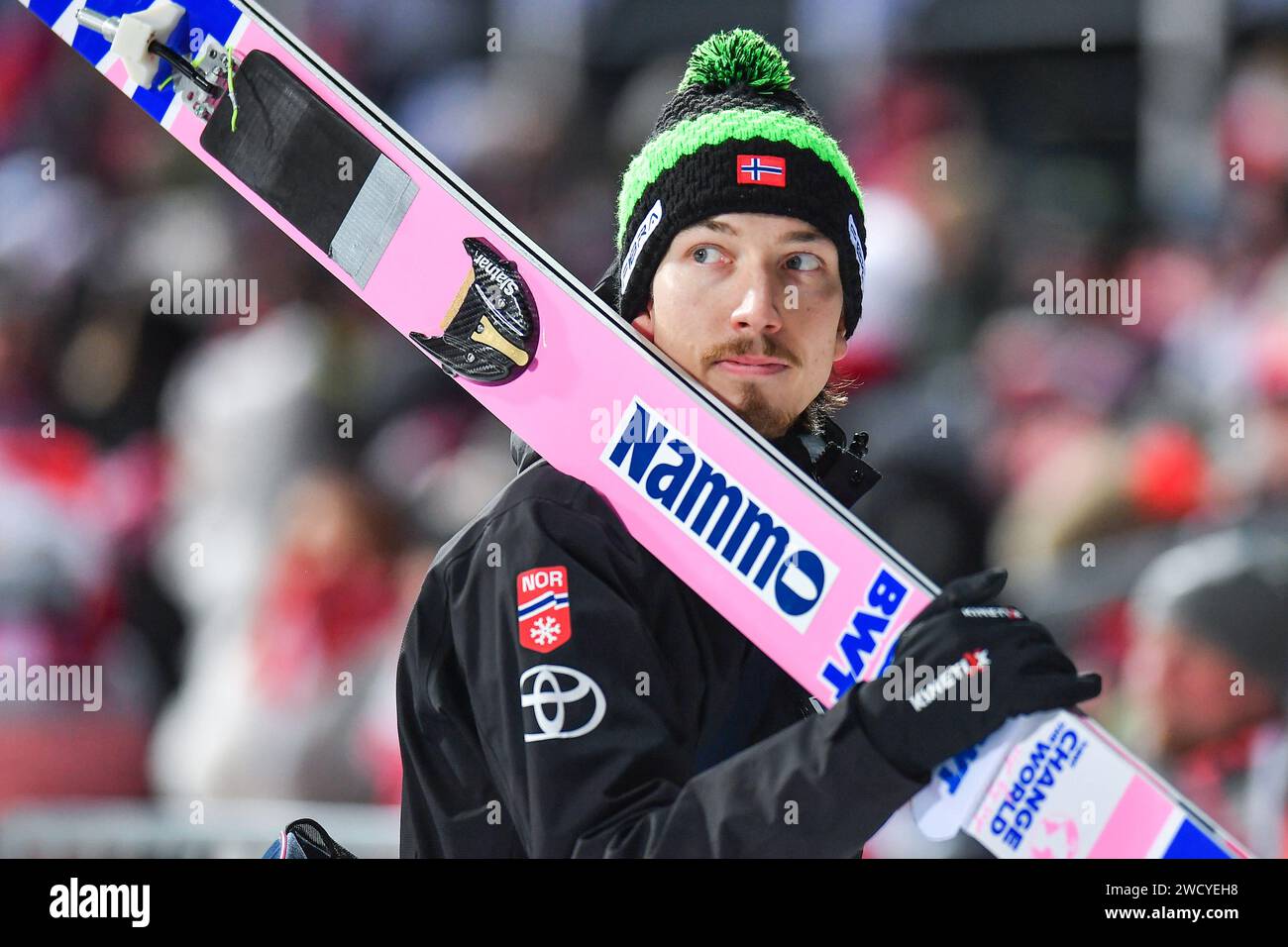 Szczyrk, Poland. 17th Jan, 2024. Johann Andre Forfang during the ...