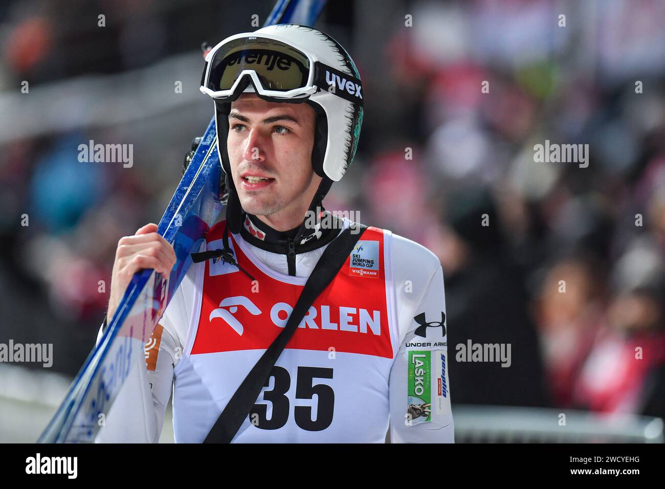 Szczyrk, Poland. 17th Jan, 2024. Timi Zajc during the Viessmann FIS Ski ...
