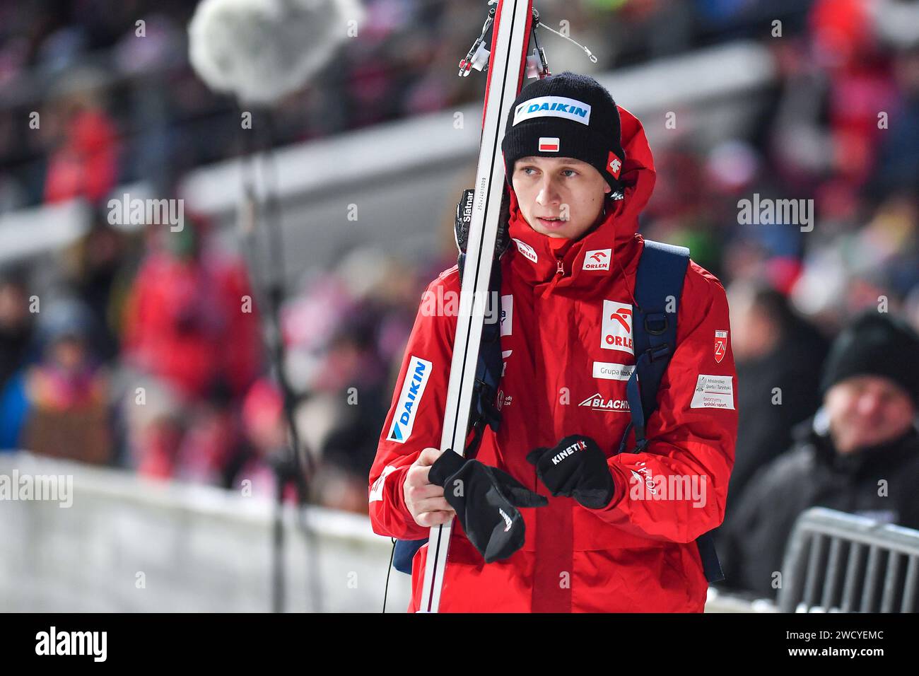 Szczyrk, Poland. 17th Jan, 2024. Pawel Wasek during the Viessmann FIS ...