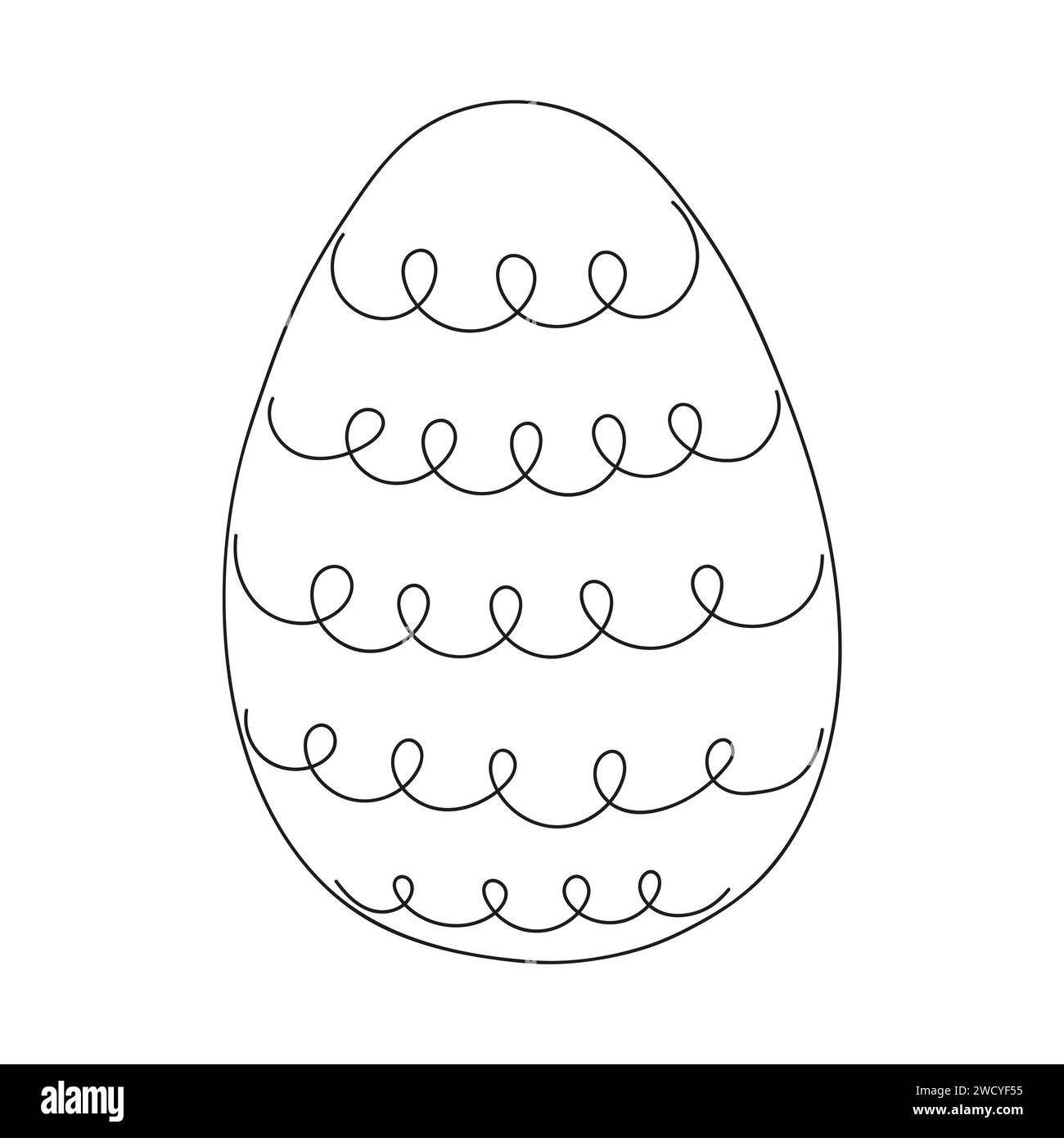 Continuous line drawing of wicker basket with a handle. Vector ...
