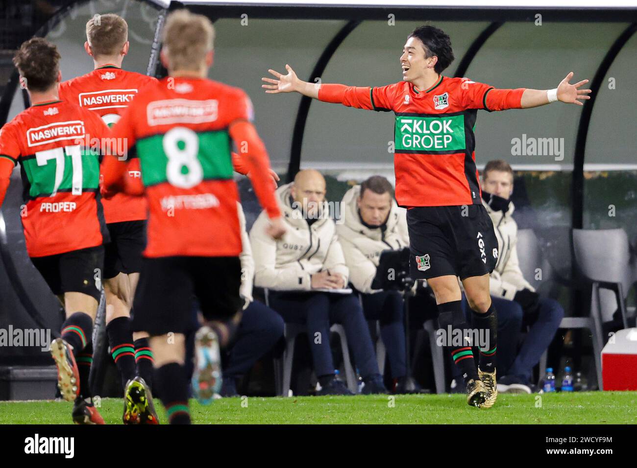 Nijmegen, Netherlands. 17th Jan, 2024. NIJMEGEN, NETHERLANDS - JANUARY 17: Sai van Wermeskerken ...