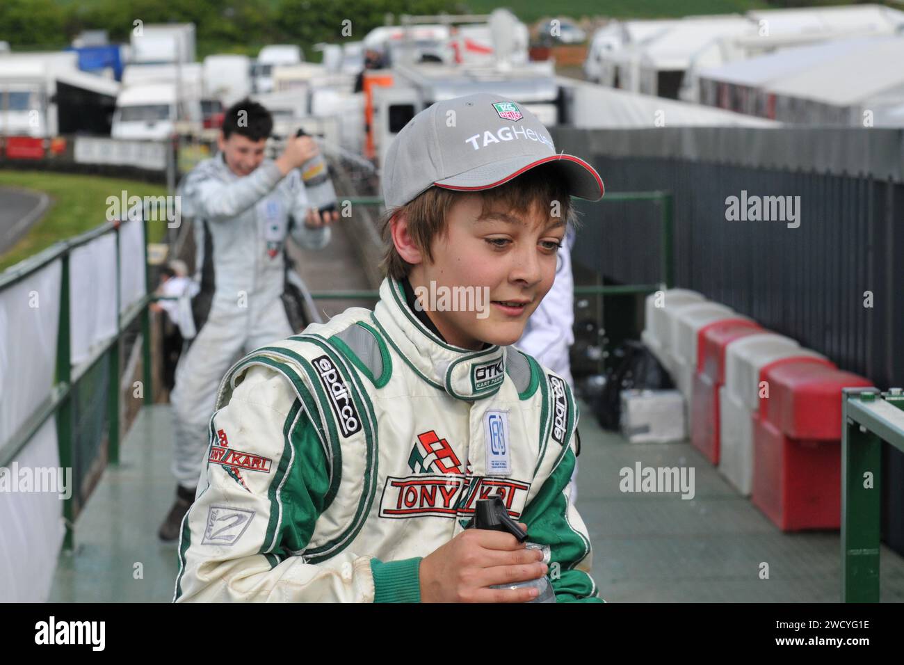 Mercedes-AMG PETRONAS F1 team driver George Russell during his Karting ...