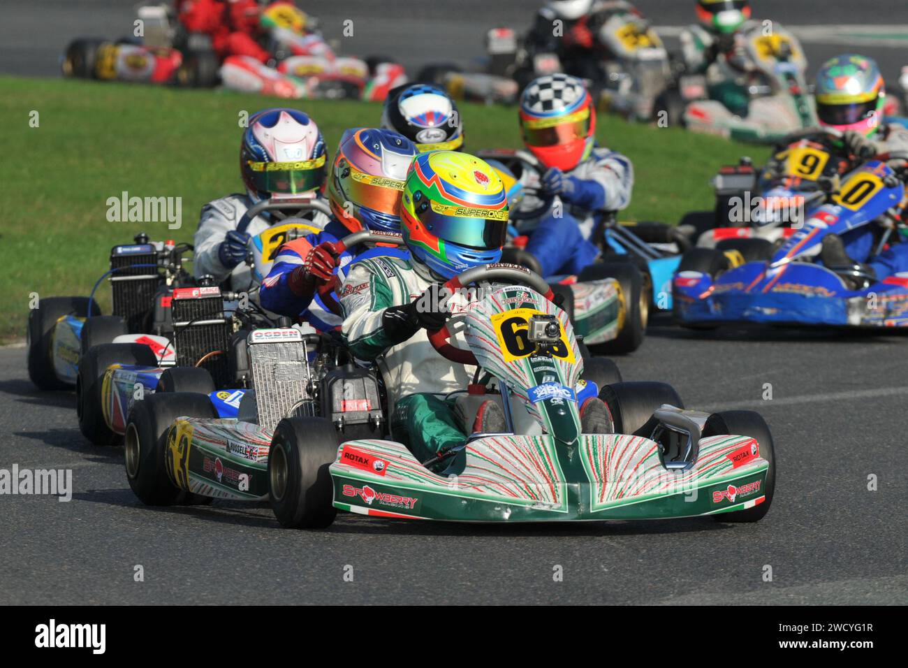 Mercedes-AMG PETRONAS F1 team driver George Russell during his Karting ...