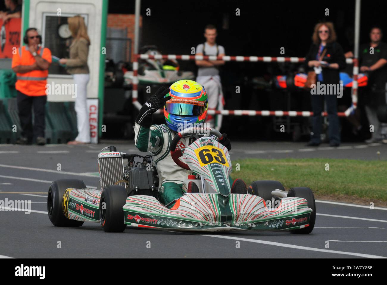 Mercedes-AMG PETRONAS F1 team driver George Russell during his Karting ...