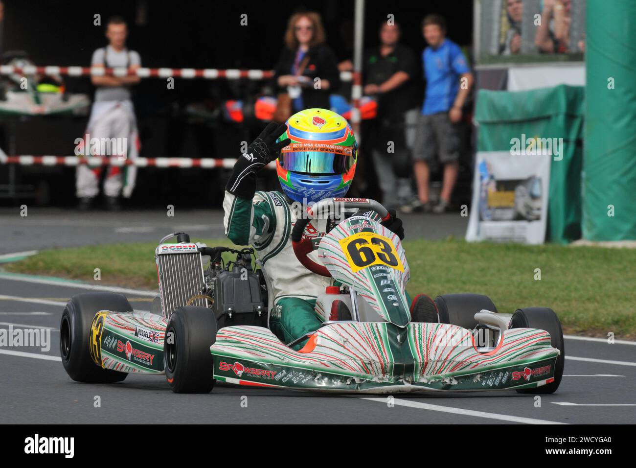 Mercedes-AMG PETRONAS F1 team driver George Russell during his Karting ...