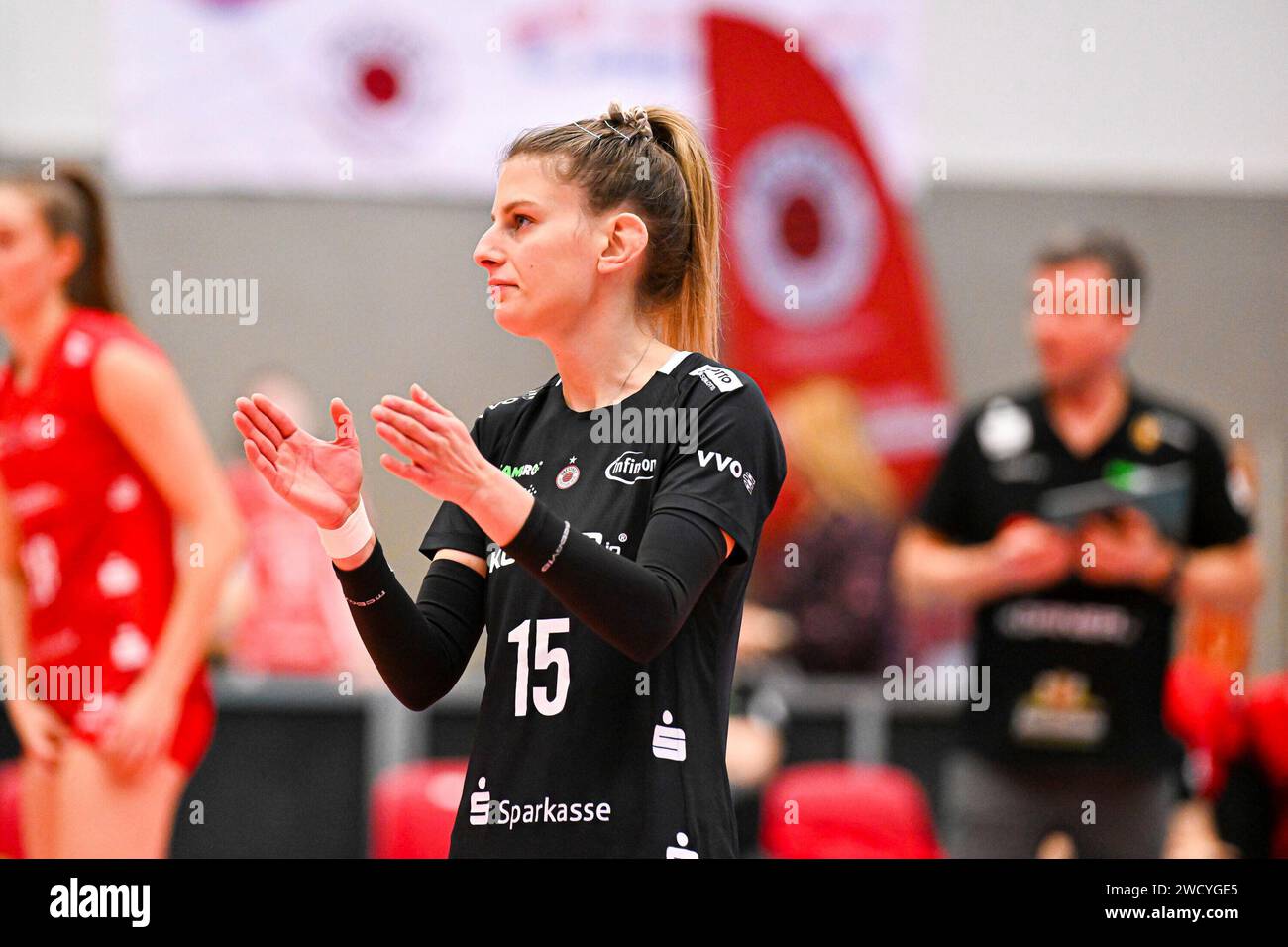 Dresden, Deutschland. 17th Jan, 2024. Aleksandra Jegdic (Dresdner SC ...