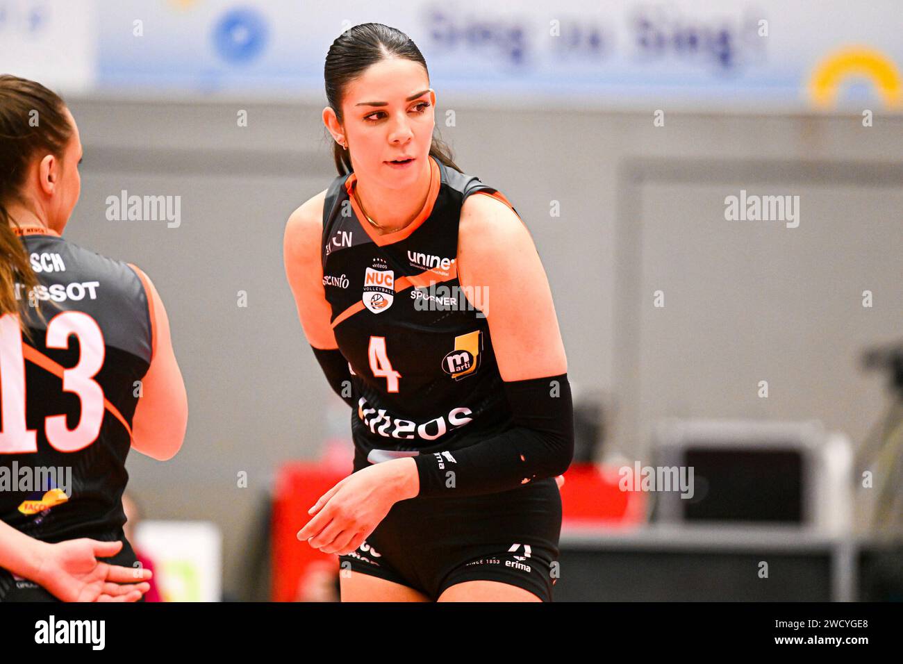 Dresden, Deutschland. 17th Jan, 2024. Maddie Haynes (Viteos Neuchatel ...