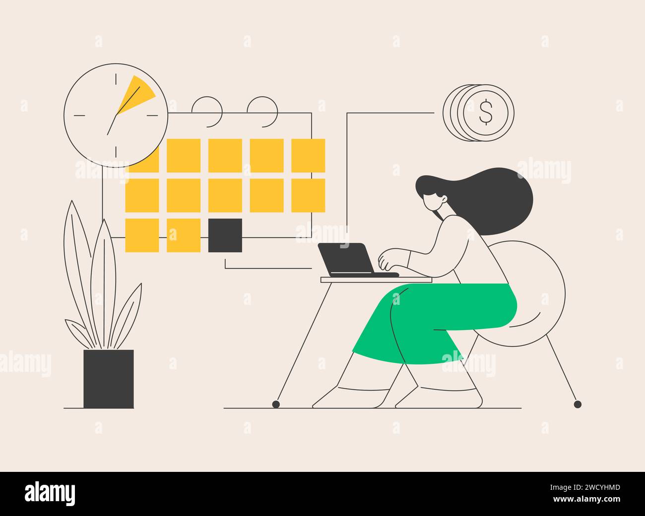 Payment terms abstract concept vector illustration Stock Vector Image ...