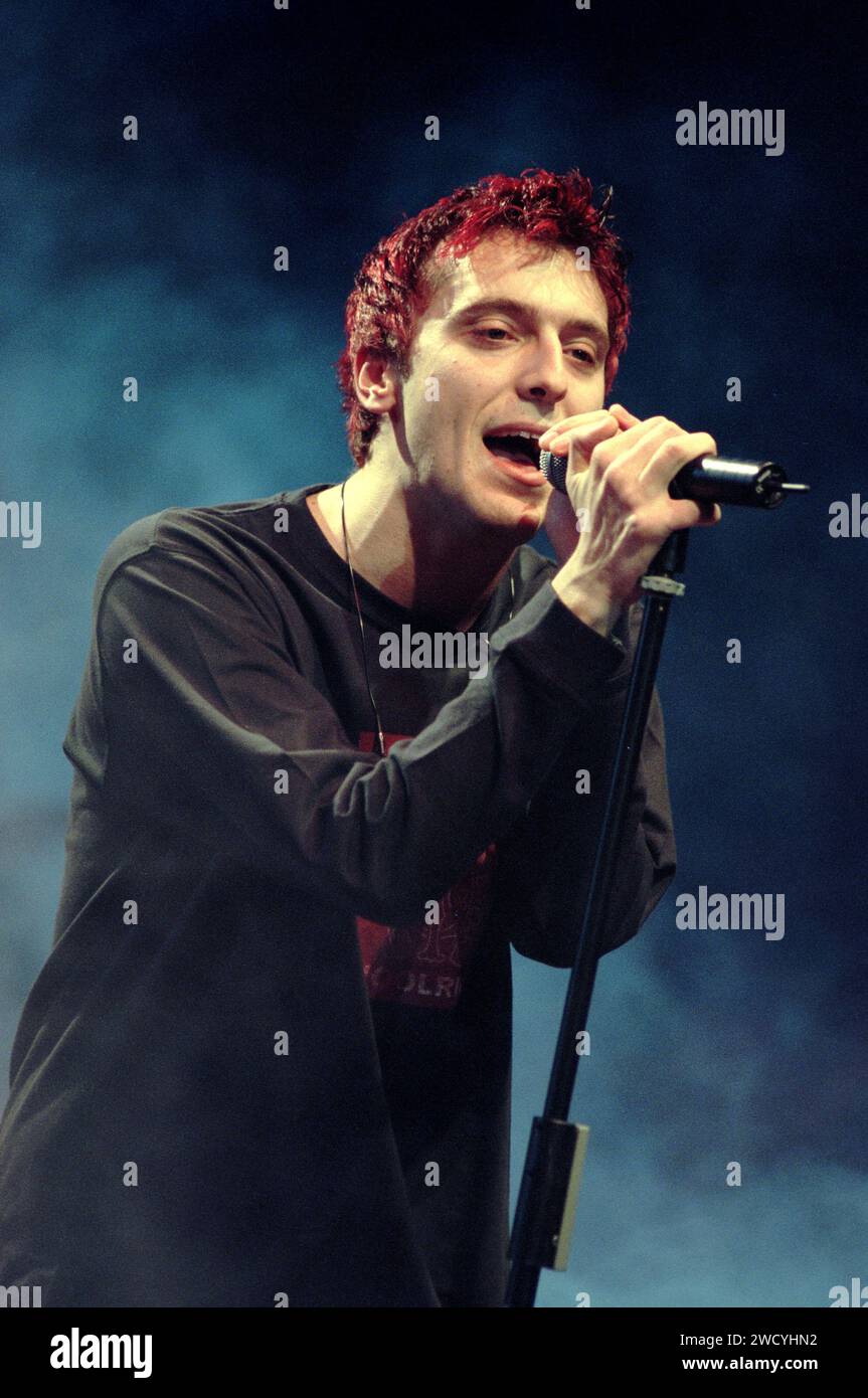 Milan Italy 2000-03-27: Cesare Cremonini singer of the Lunapop band ...