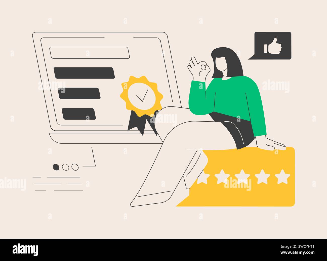 Rating abstract concept vector illustration Stock Vector Image & Art ...