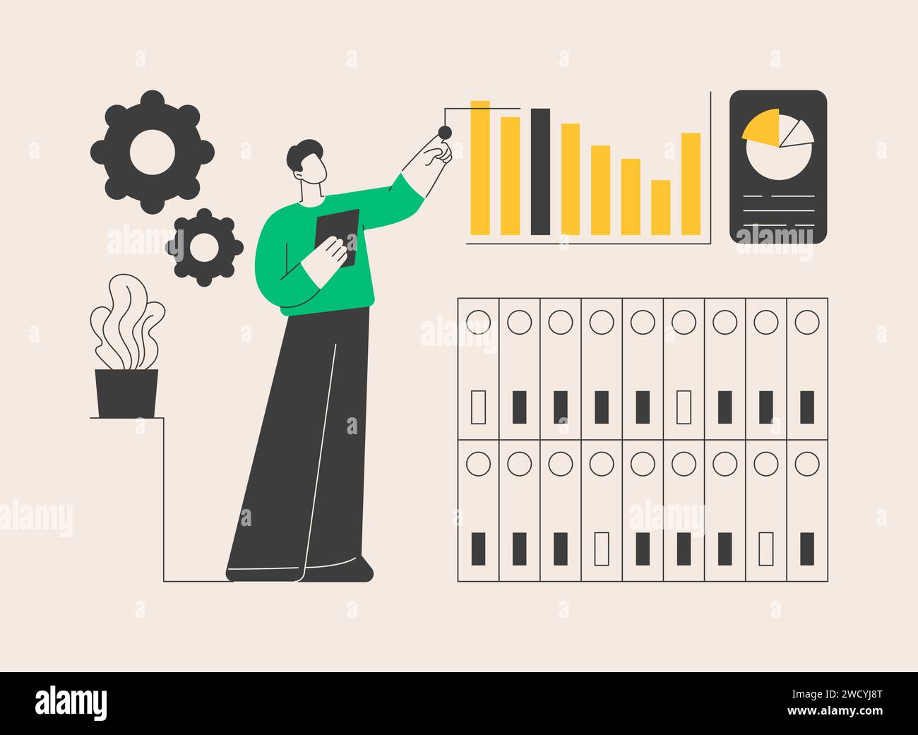 Big Data Analytics Abstract Concept Vector Illustration Stock Vector Image And Art Alamy