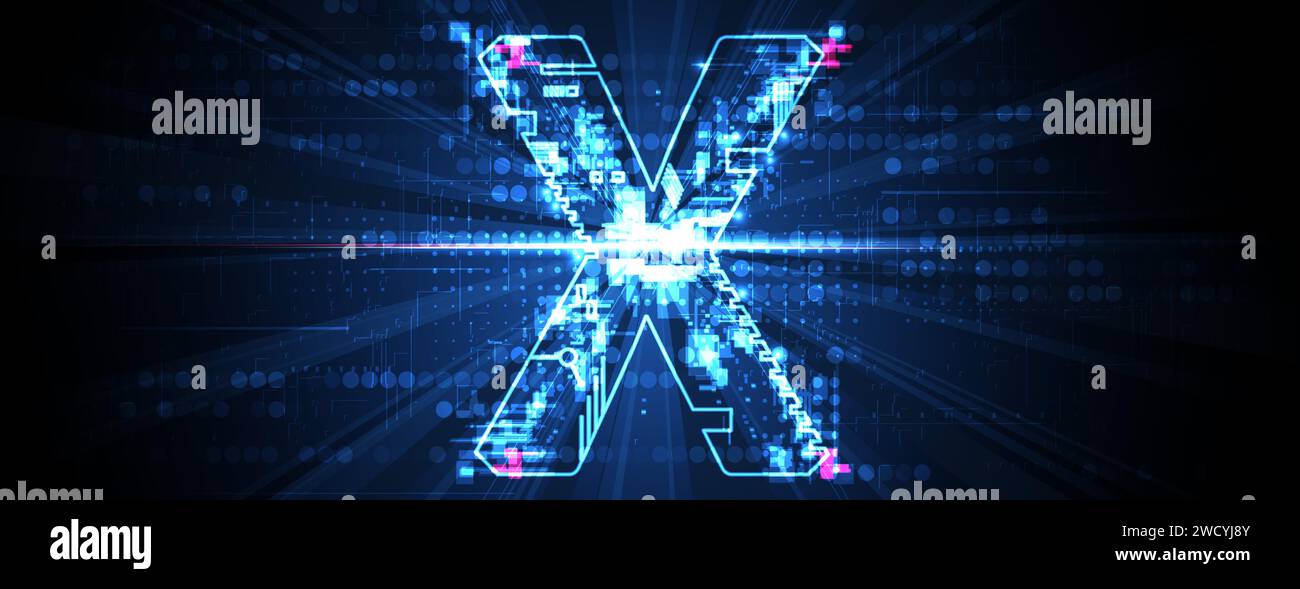 Technology abstract futuristic science background for internet business ...