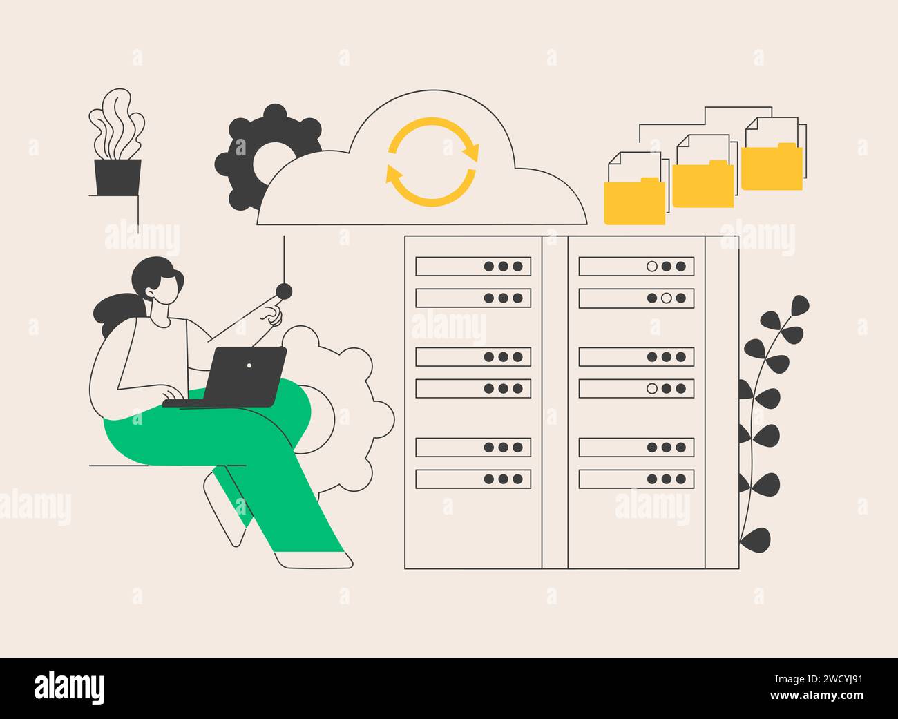 Big data engineering abstract concept vector illustration Stock Vector ...