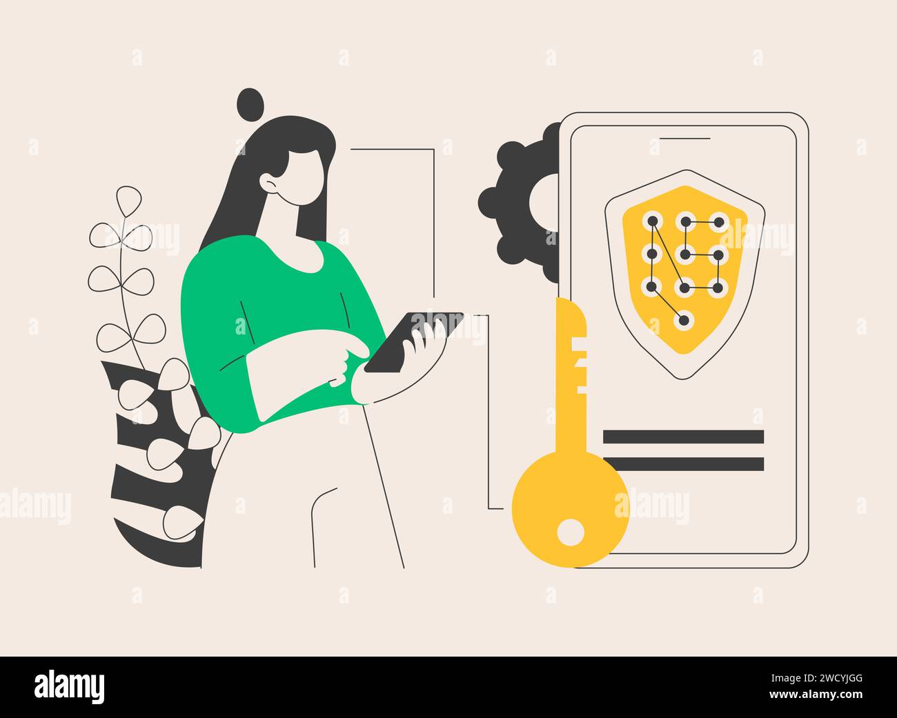 Secure web traffic abstract concept vector illustration Stock Vector ...