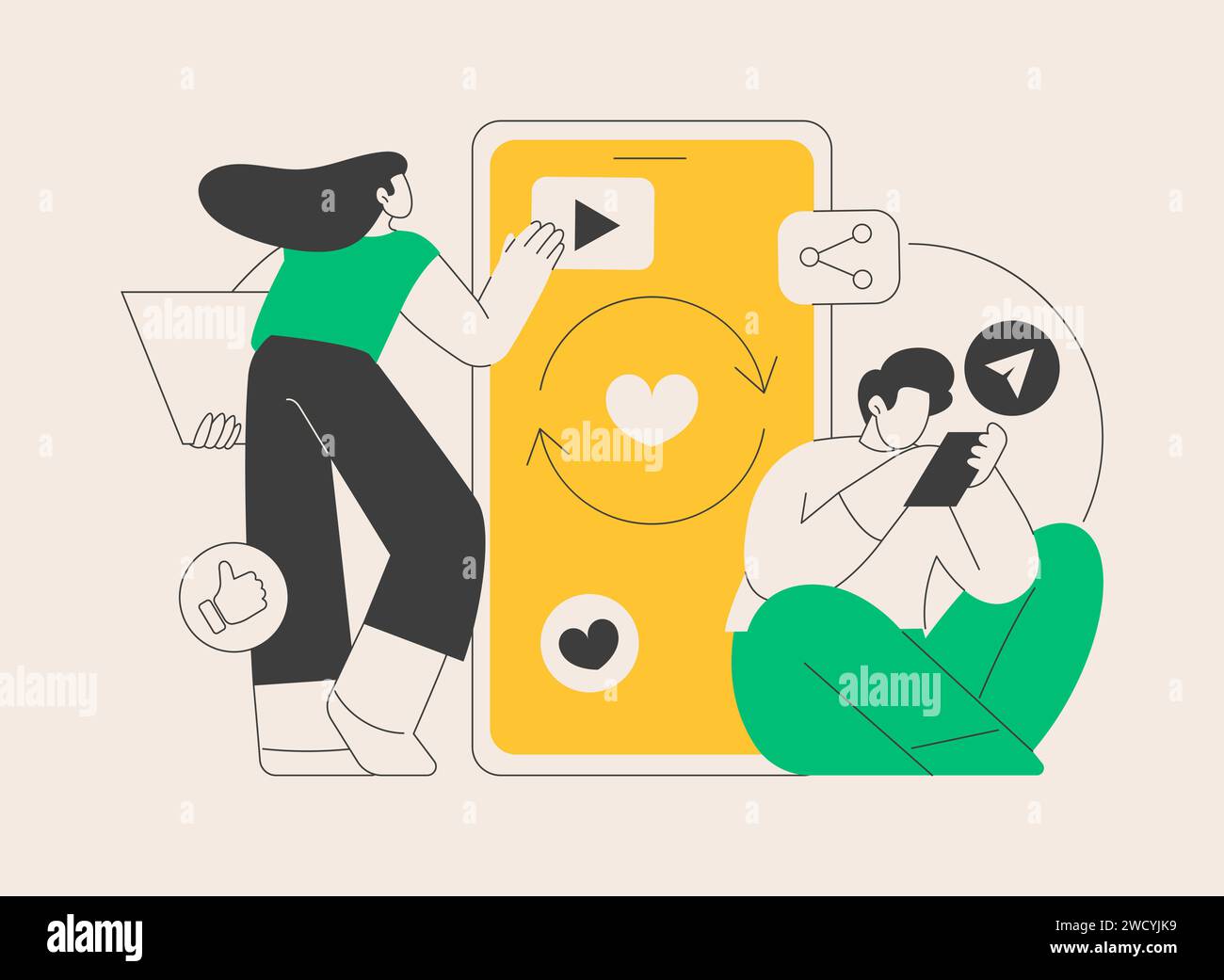 Scrolling newsfeed hi-res stock photography and images - Alamy