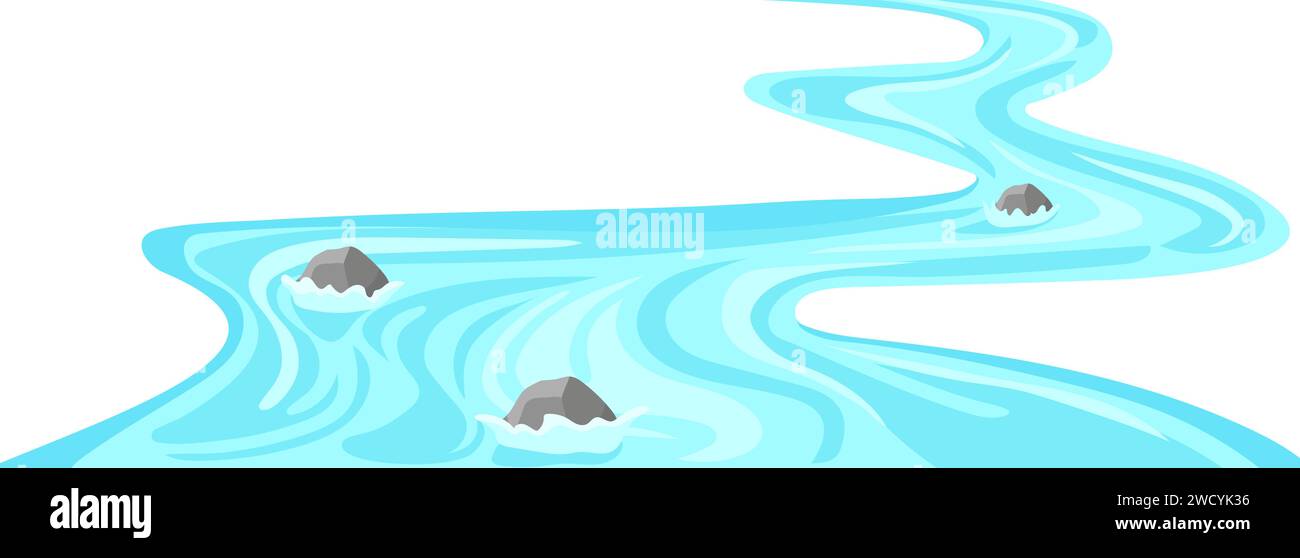 Winding river Stock Vector Images - Alamy