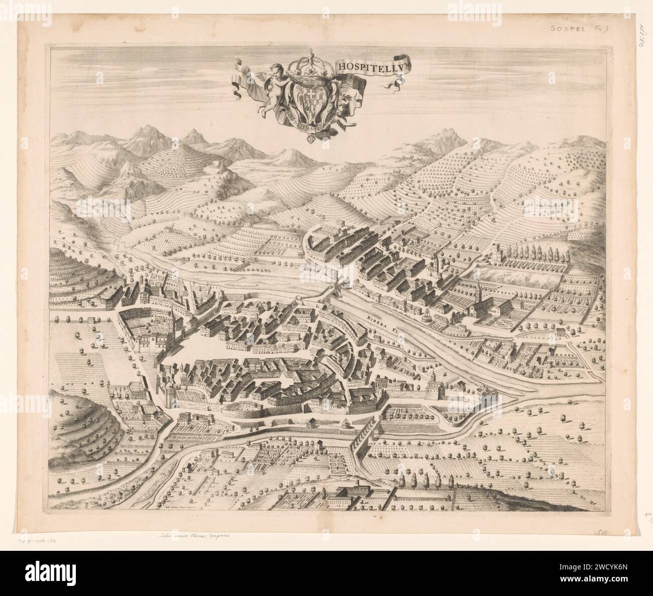 Map of SOSPEL, Anonymous, After Giovanni Tommaso Borgonio, 1682 - 1697 ...