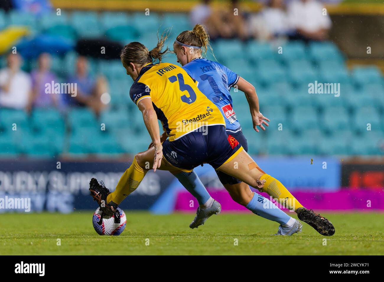 Sydney, Australia. 17th Jan, 2024. Ashley Irwin of the Mariners ...
