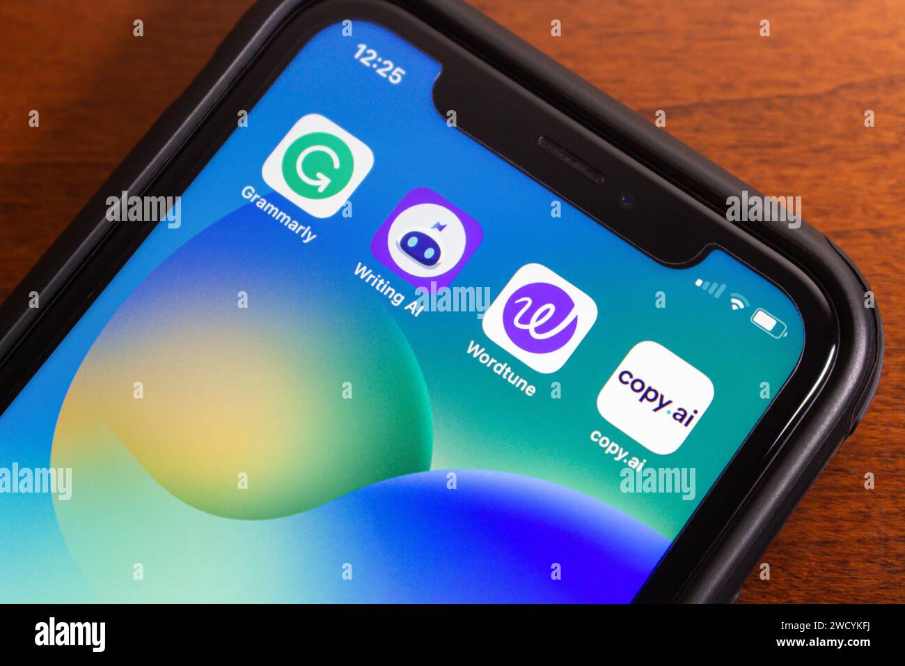 Vancouver, CANADA - Jan 8 2024 : App icons of Grammarly, Copy.ai ...