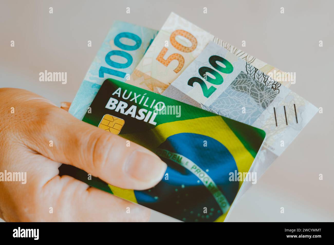 Brazil. 17th Jan, 2024. In this photo illustration the hand seen ...
