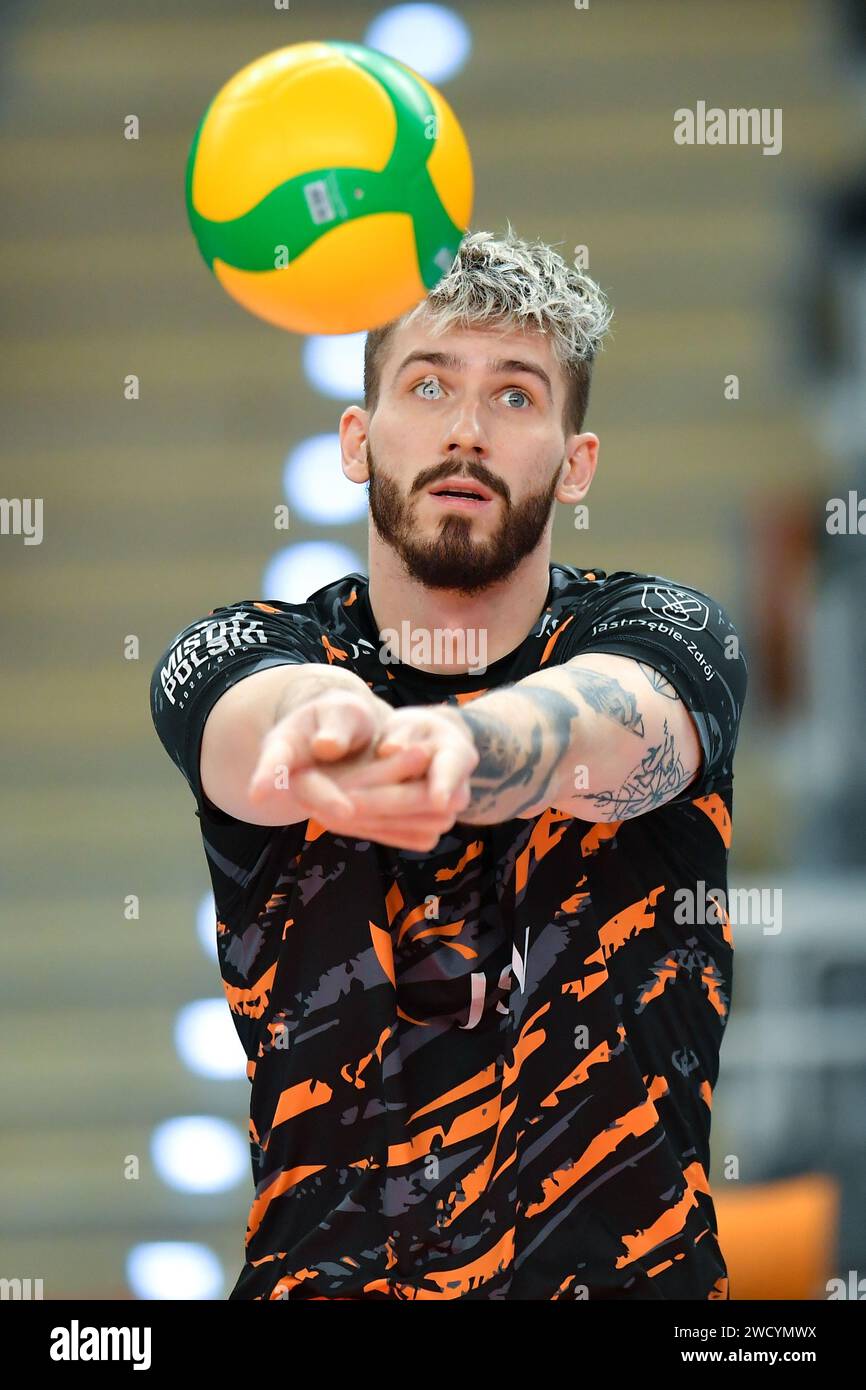 Jastrzebie Zdroj, Poland. 17th Jan, 2024. Tomasz Fornal during the CEV ...