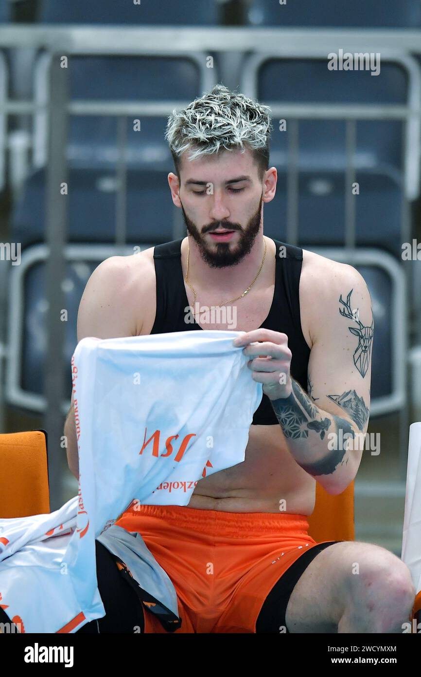 Jastrzebie Zdroj, Poland. 17th Jan, 2024. Tomasz Fornal during the CEV ...