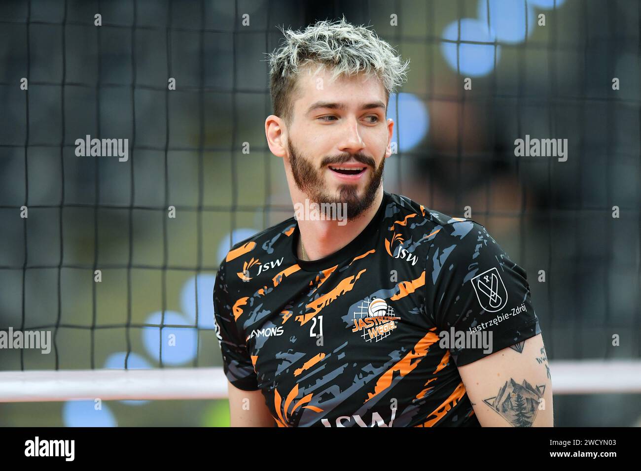 Jastrzebie Zdroj, Poland. 17th Jan, 2024. Tomasz Fornal during the CEV ...