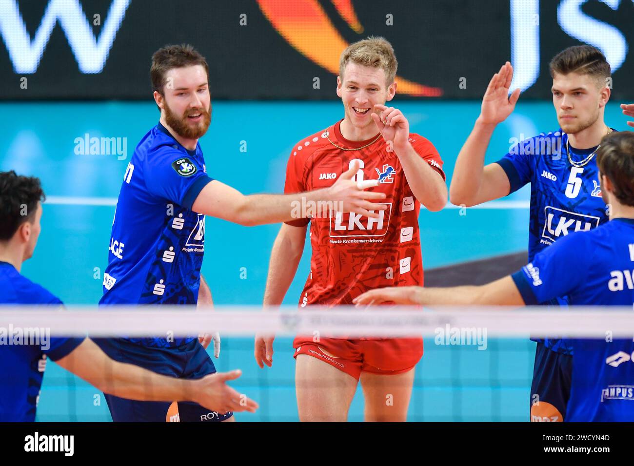 Jastrzebie Zdroj, Poland. 17th Jan, 2024. Jesse William Elser Gage Thomas Worsley Erik Rohrs ...