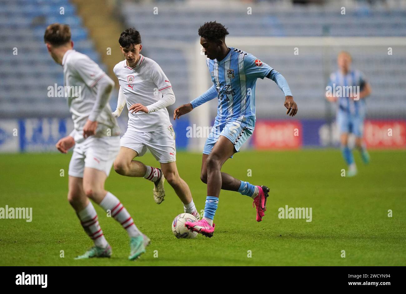 Coventry City's Jayden Smith in action during the FA Youth Cup fourth ...