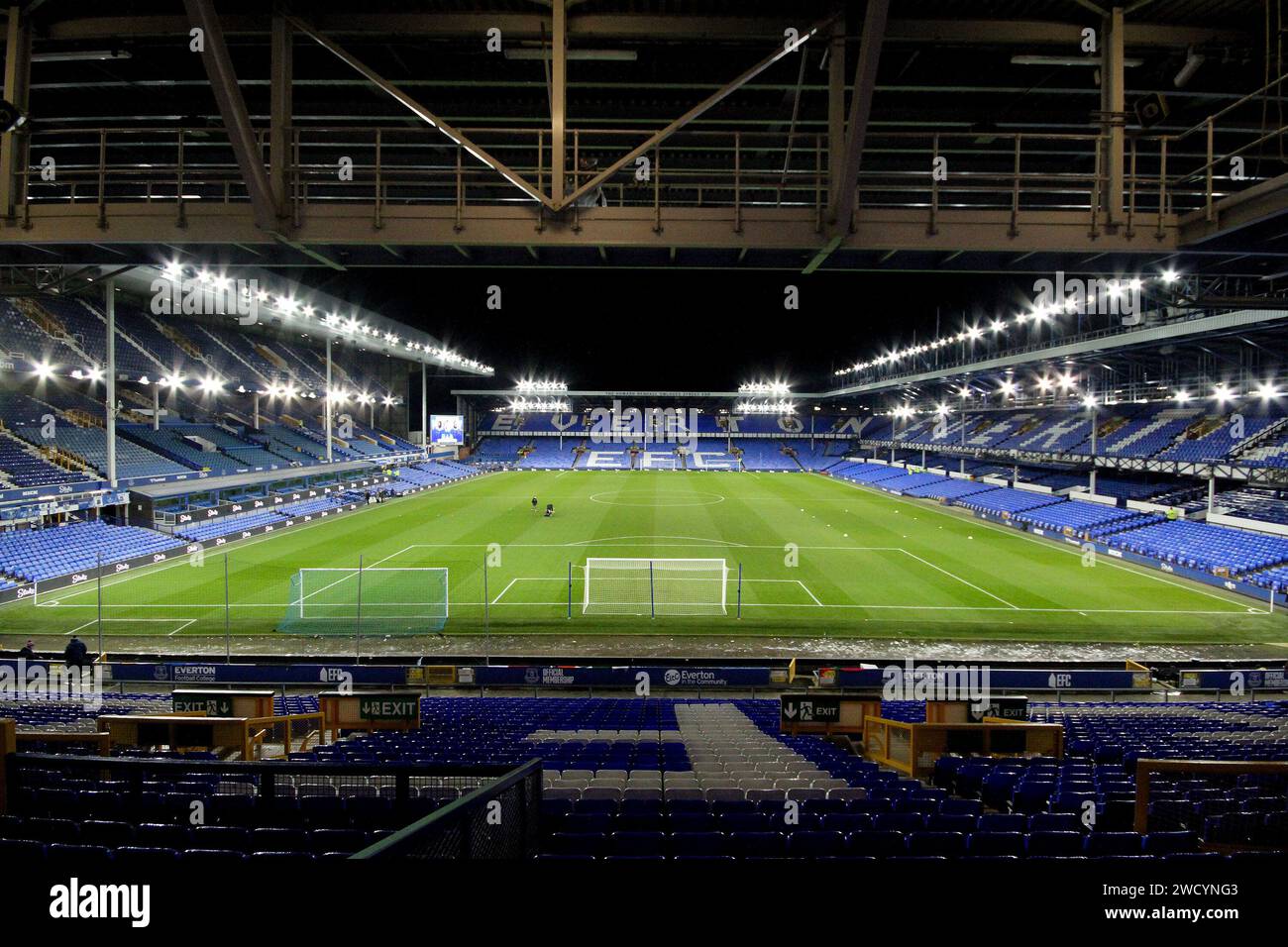 Liverpool, UK. 17th Jan, 2024. A General view inside the Goodison Park ...