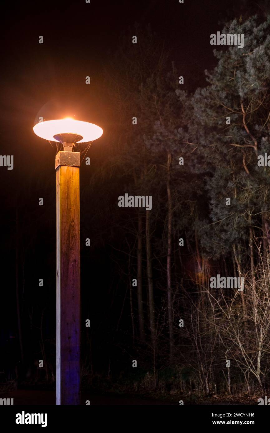 Wooden street light hi-res stock photography and images - Alamy