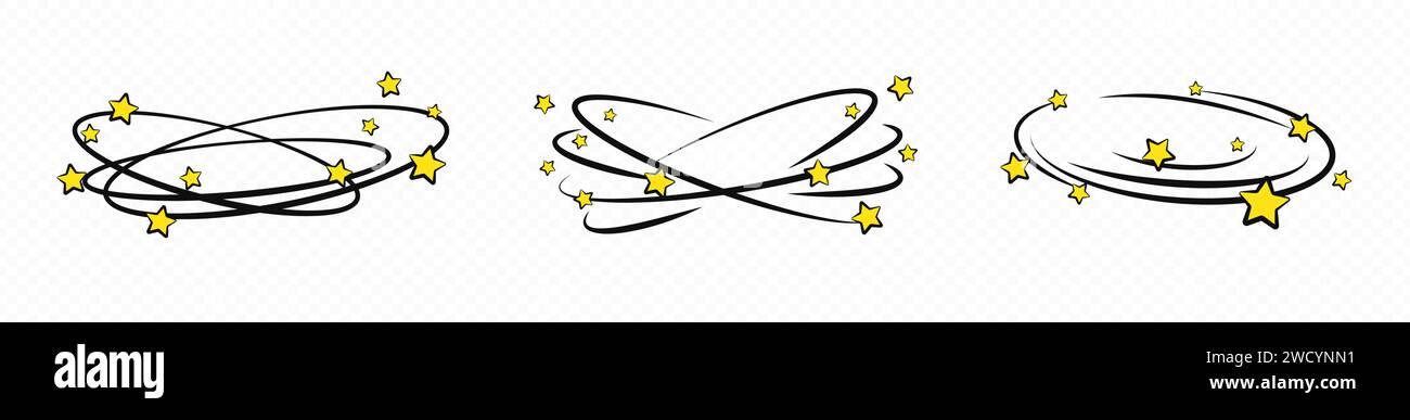 Dizzy person sick element around head vector Stock Vector Image & Art ...