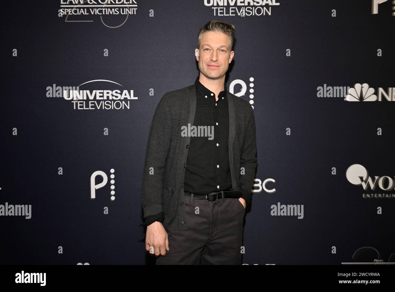 Peter Scanavino attends the "Law & Order: SVU" 25th anniversary ...